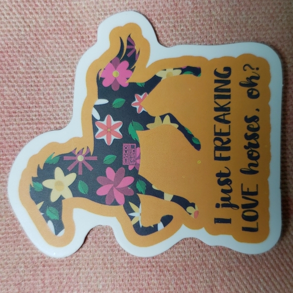 Office | B Floral Horse Sticker Farm Animal Stickers Caballo Pony ...